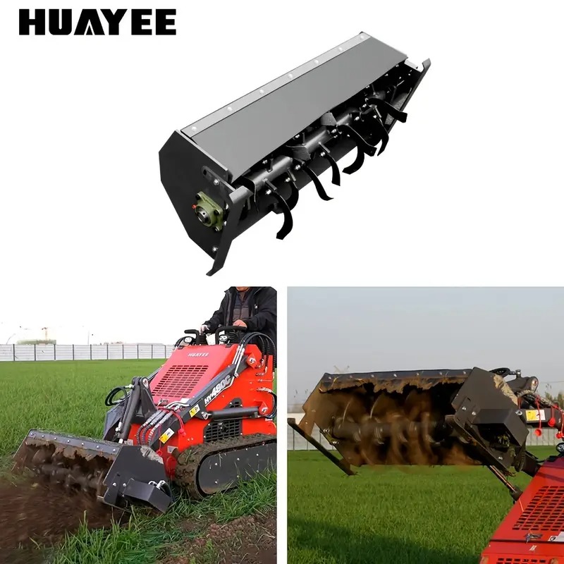 Rotary Plow Attachment: Transform Your Mini Skid Steer for Efficient ...