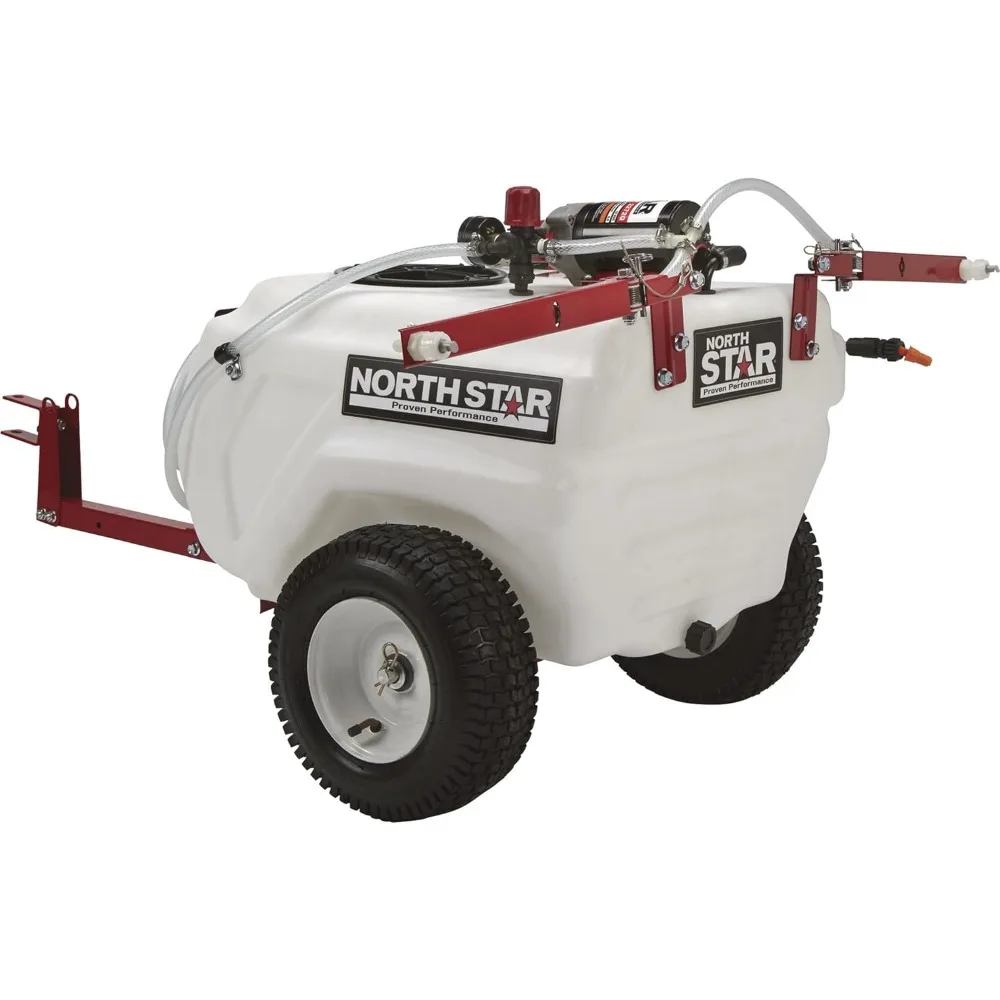 Tow-Behind Trailer Boom Broadcast and Spot Sprayer – 21-Gallon Capacity ...